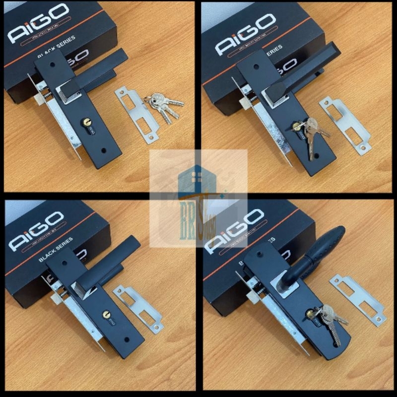 Jual SELOT PINTU 20 CM PER SET AIGO BLACK SERIES SELOT TANGGUNG ...