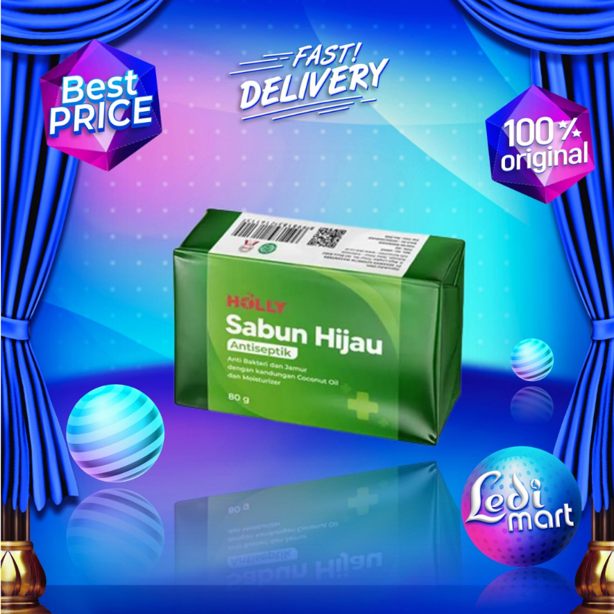 Jual ORIGINAL Holly Sabun Antiseptik Hijau Box 40gr, 60gr, 80gr ...