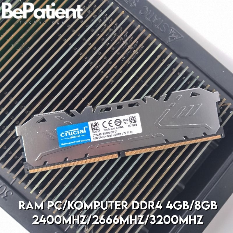 Jual RAM PC KOMPUTER DDR4 4GB/8GB - 2400/2666/3200Mhz | Shopee Indonesia