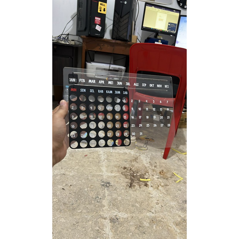 Jual Kalender Abadi Estetik Kalender 2024 Akrilik Aesthetic kalender ...