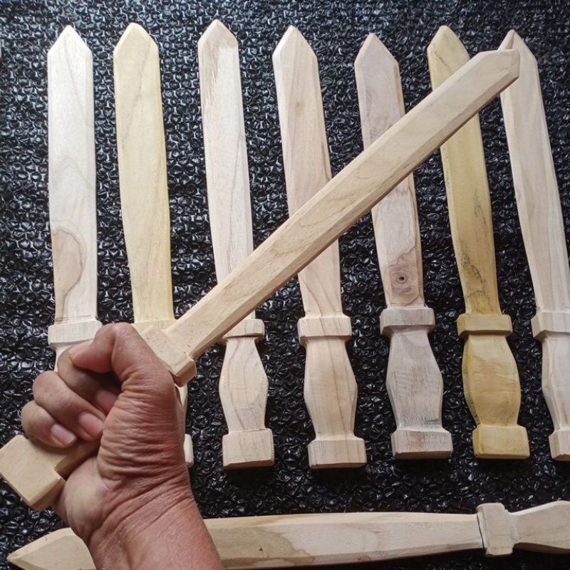 Jual Pedang IPSI Bahan Kayu Miniatur Alat Peraga Latihan Silat Beladiri ...