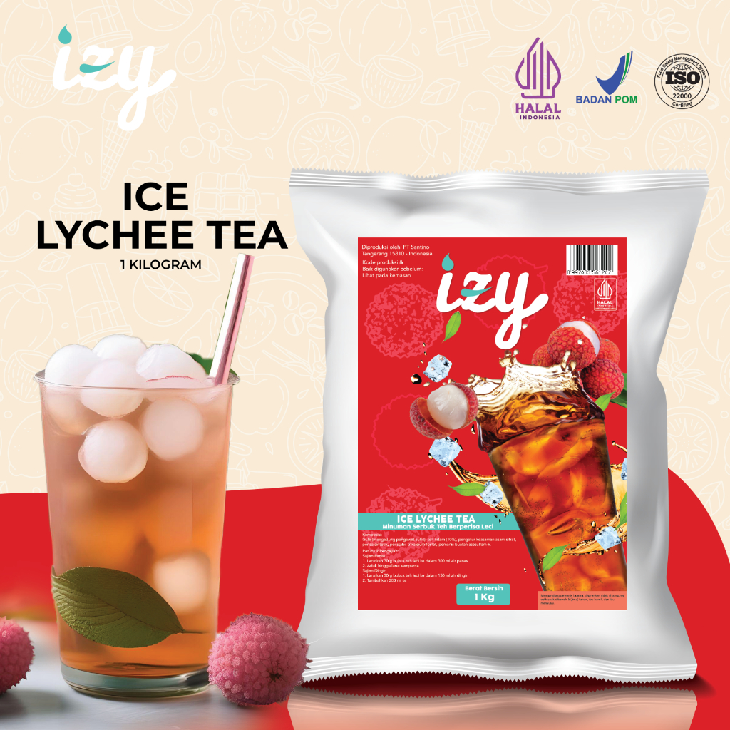 Jual Izy Powder Drink Lychee Tea - Bubuk Minuman Teh Leci | Shopee ...