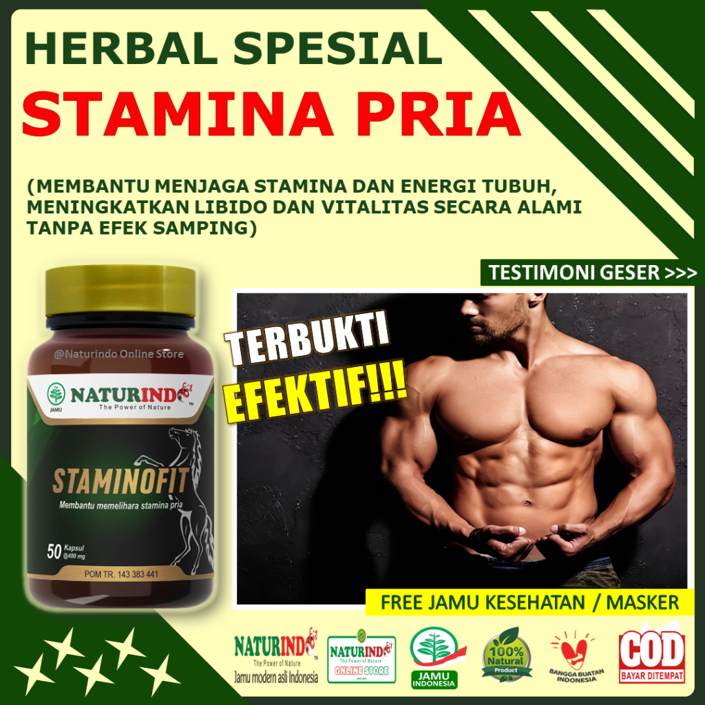 Jual Staminofit Naturindo Suplemen Obat Herbal Memelihara Menjaga ...
