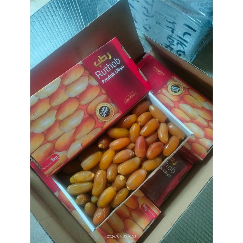 Jual 1KG RUTHOB LIBYA/KURMA RUTHOB 1KG/KURMA SETENGAH MATANG | Shopee ...