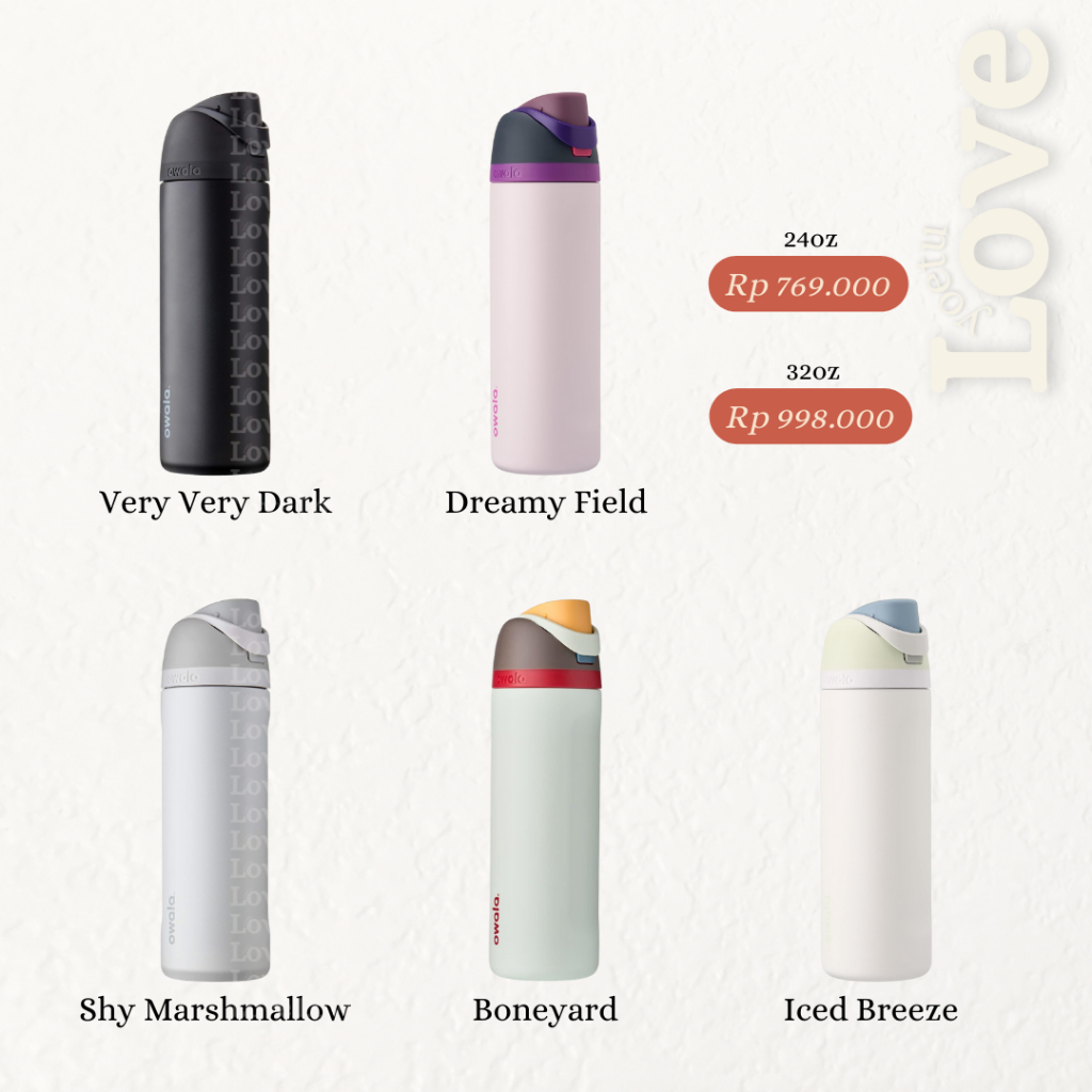 Jual Botol Minum Owala FreeSip Insulated Stainless Steel Water Bottle ...