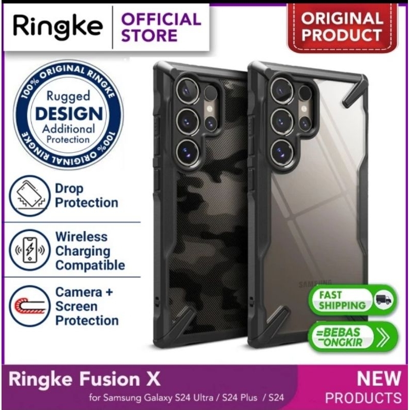 Jual Ringke Fusion X Case Samsung Galaxy S24 Ultra S24 Plus Casing S24