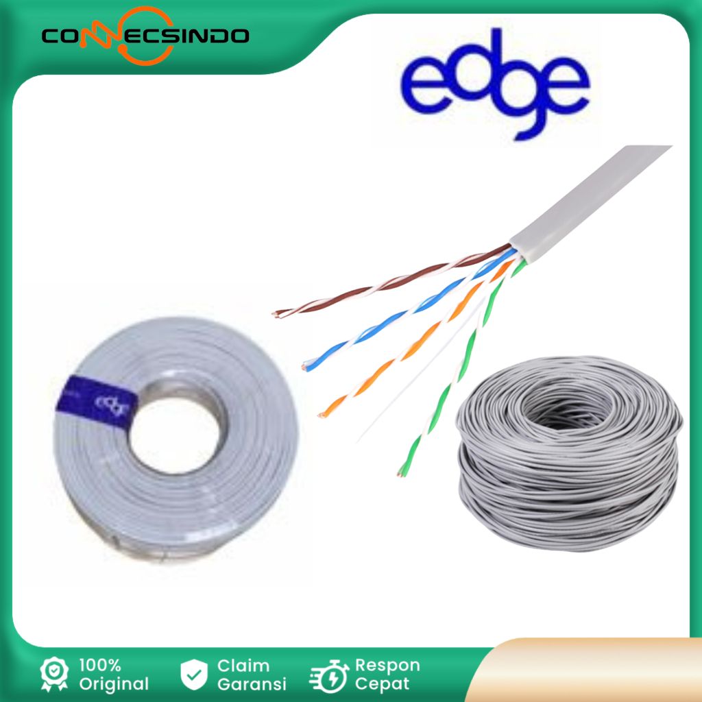 Jual Kabel LAN UTP CAT5 EDGE 100 Meter | Shopee Indonesia