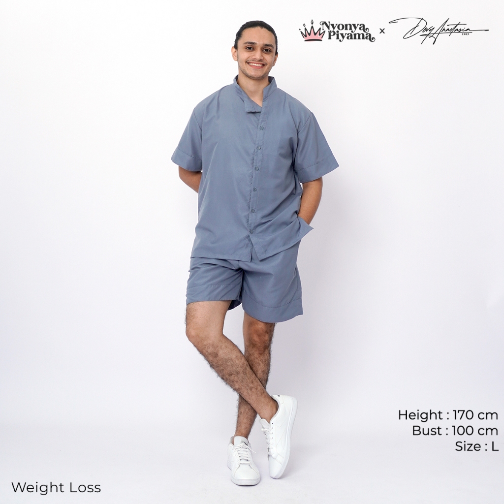 Jual Chef Pajamas Nyonya Piyama X Devy Anastasia Couple Set Baju ok ...