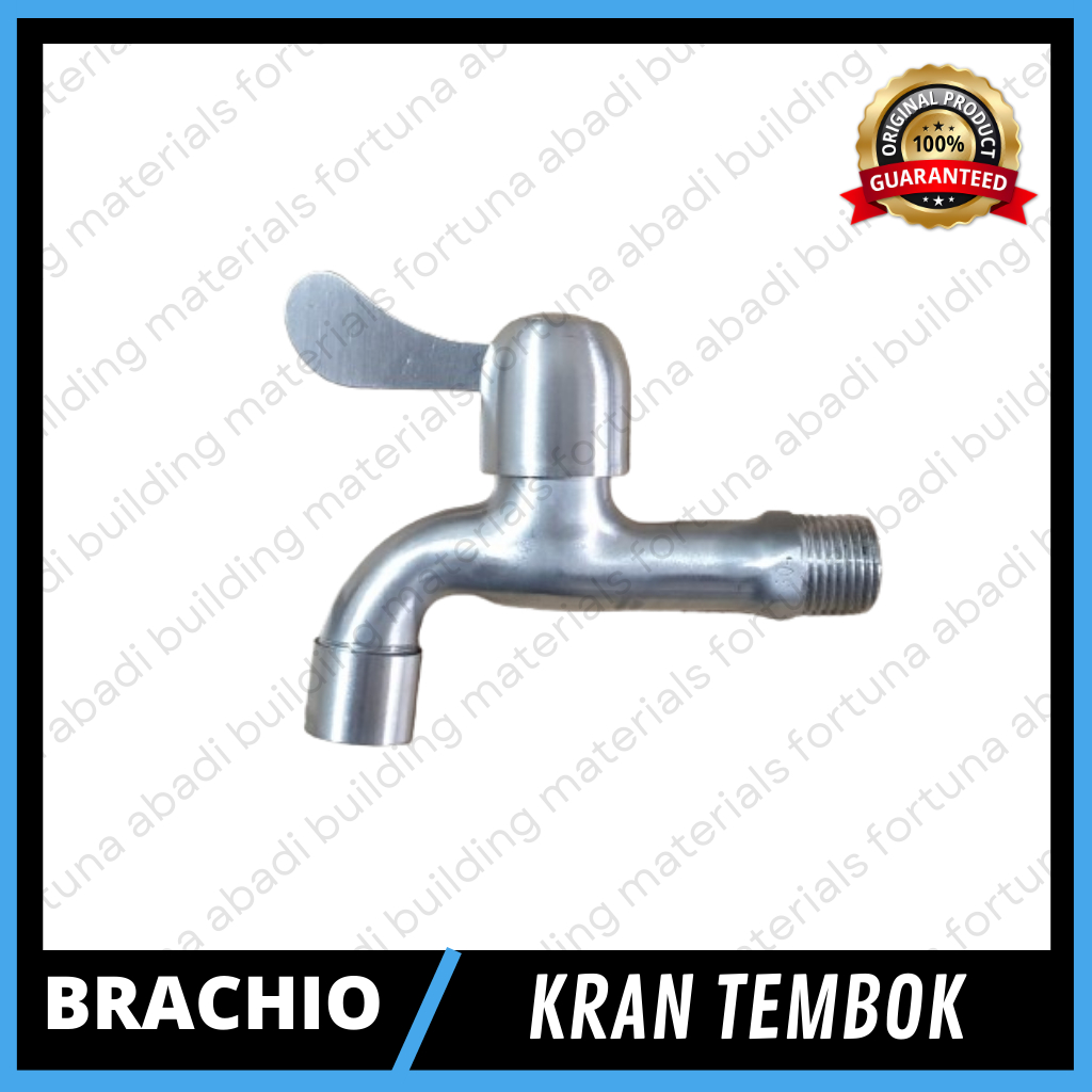Jual Kran Tembok Stainless Merk Brachio Kran Kamar Mandi | Shopee Indonesia