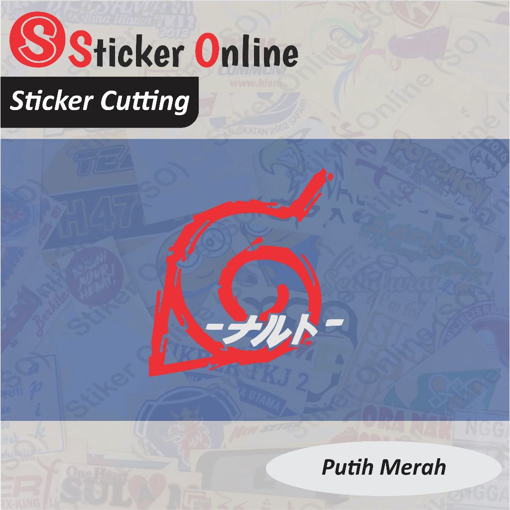 Jual Stiker Konoha Kanji | Sticker Cutting Naruto Konoha Motor Mobil ...