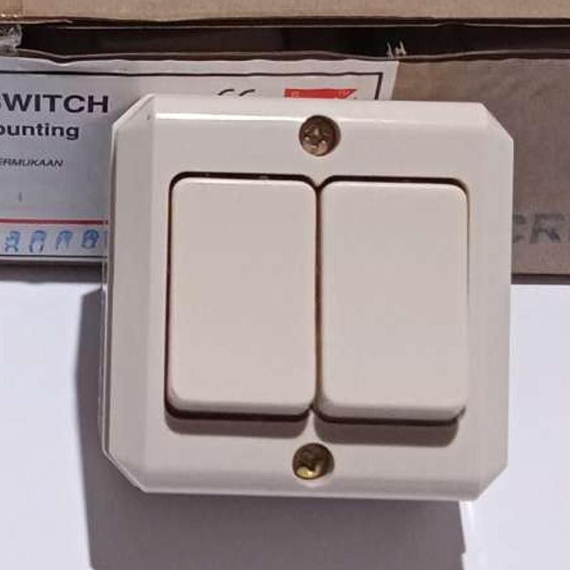Jual Broco Saklar Seri Outbow 16220 OB New Gee- Saklar Double Saklar 2 ...