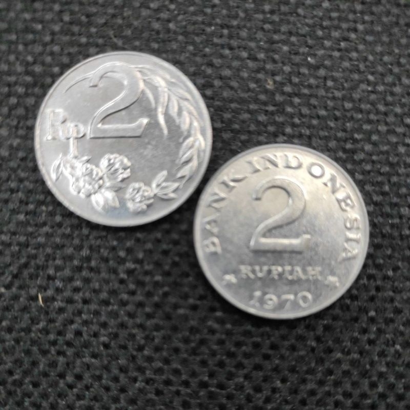 Jual KOIN MAHAR 2 RUPIAH TAHUN 1970 GRESS | Shopee Indonesia