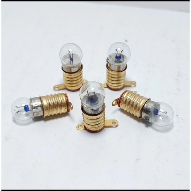 Jual Bohlam Lampu Praktek Praktikum Listrik Drat Dop Senter E10 ...