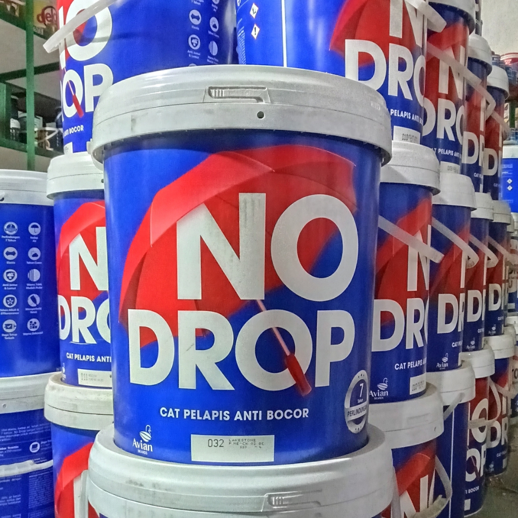 Jual CAT TEMBOK NO DROP 20 KG PAIL 20KG WARNA LENGKAP Cat Pelapis Anti Bocor Waterproofing ...