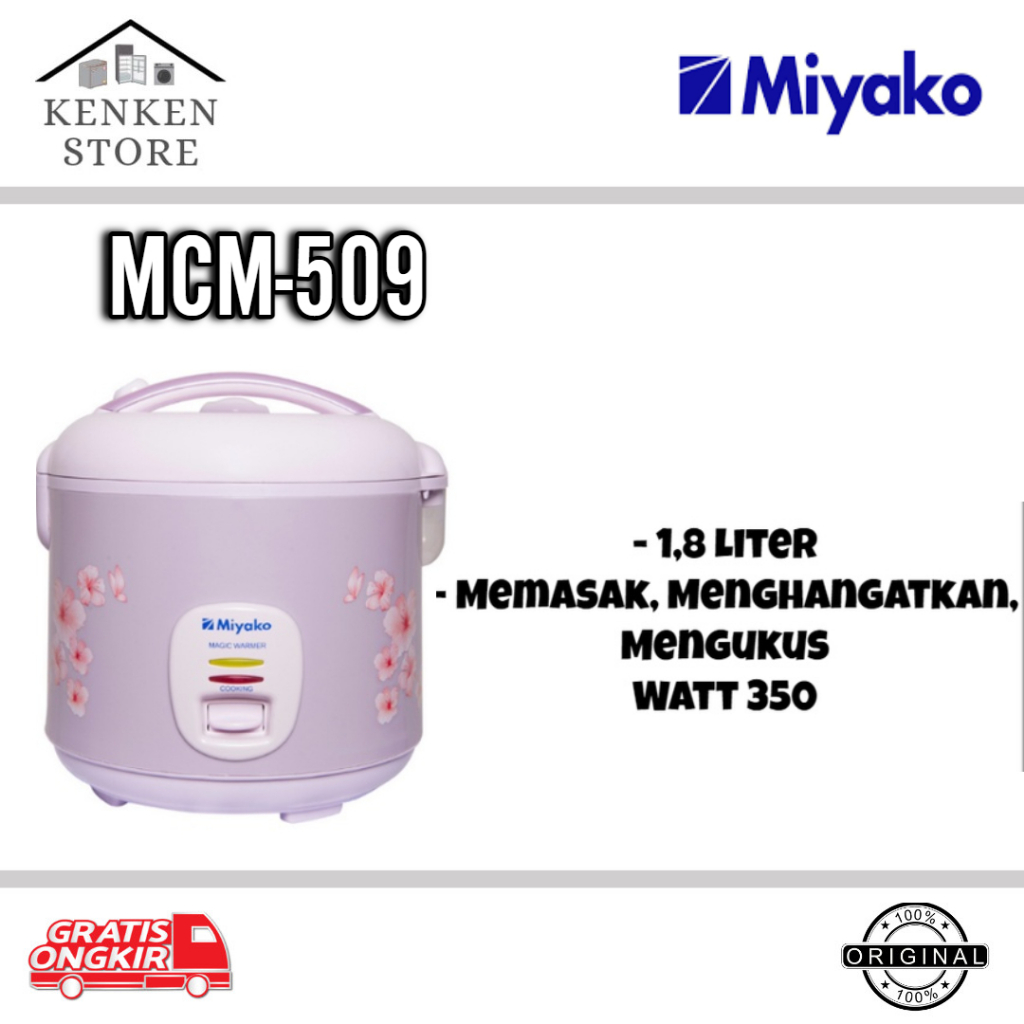 Jual RICE COOKER MIYAKO MCM-509 1.8LITER | Shopee Indonesia