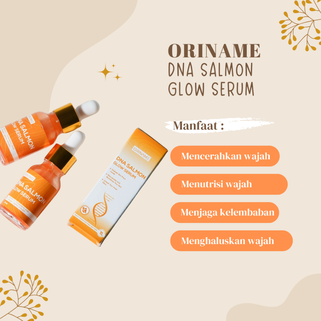 Jual Serum Muka Pria ORINAME DNA Salmon Glow Serum mencerahkan ...
