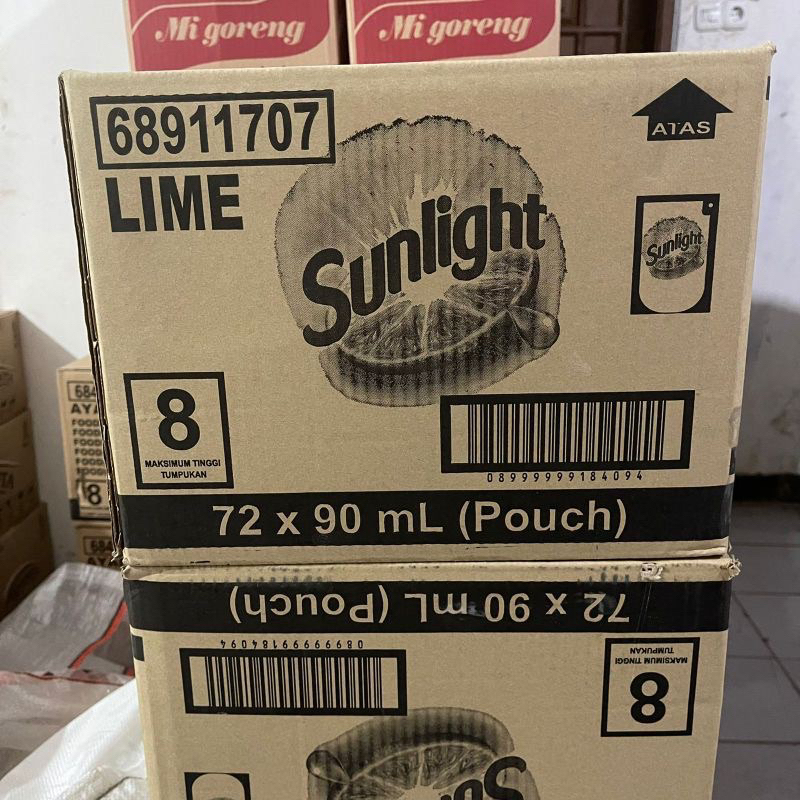 Jual SUNLIGHT KARTON kemasan refill (1 dus isi 72 pouch @90 ml) | Shopee Indonesia