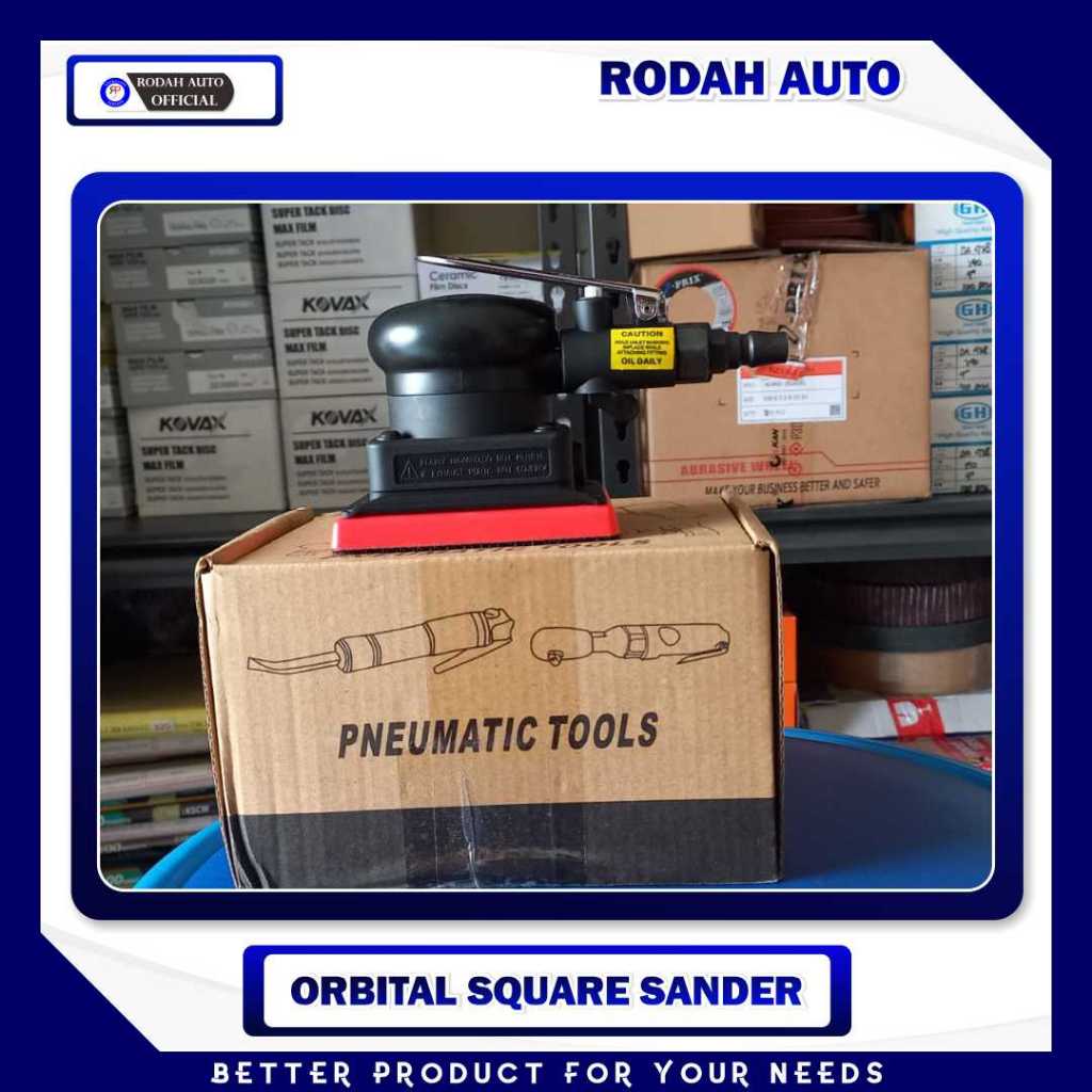 Jual Paket Mesin Random Orbital Square Sander Include ampas dan ...