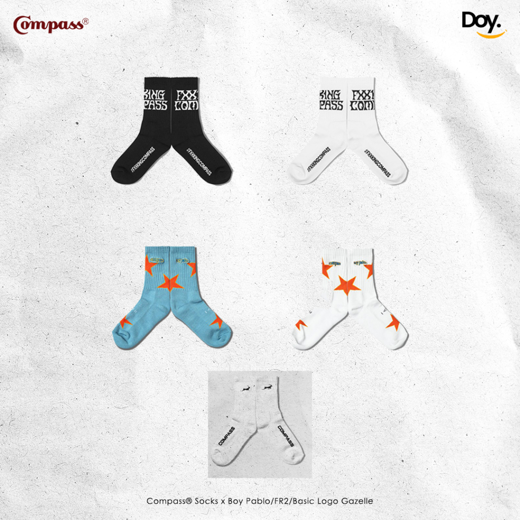 Jual Socks Compass x Boy Pablo/FR2 [ORIGINAL] | Shopee Indonesia