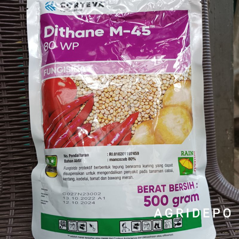 Jual DITHANE M-45 80 WP 500GR Fungisida Bahan Aktif Mankozeb ASLI ...