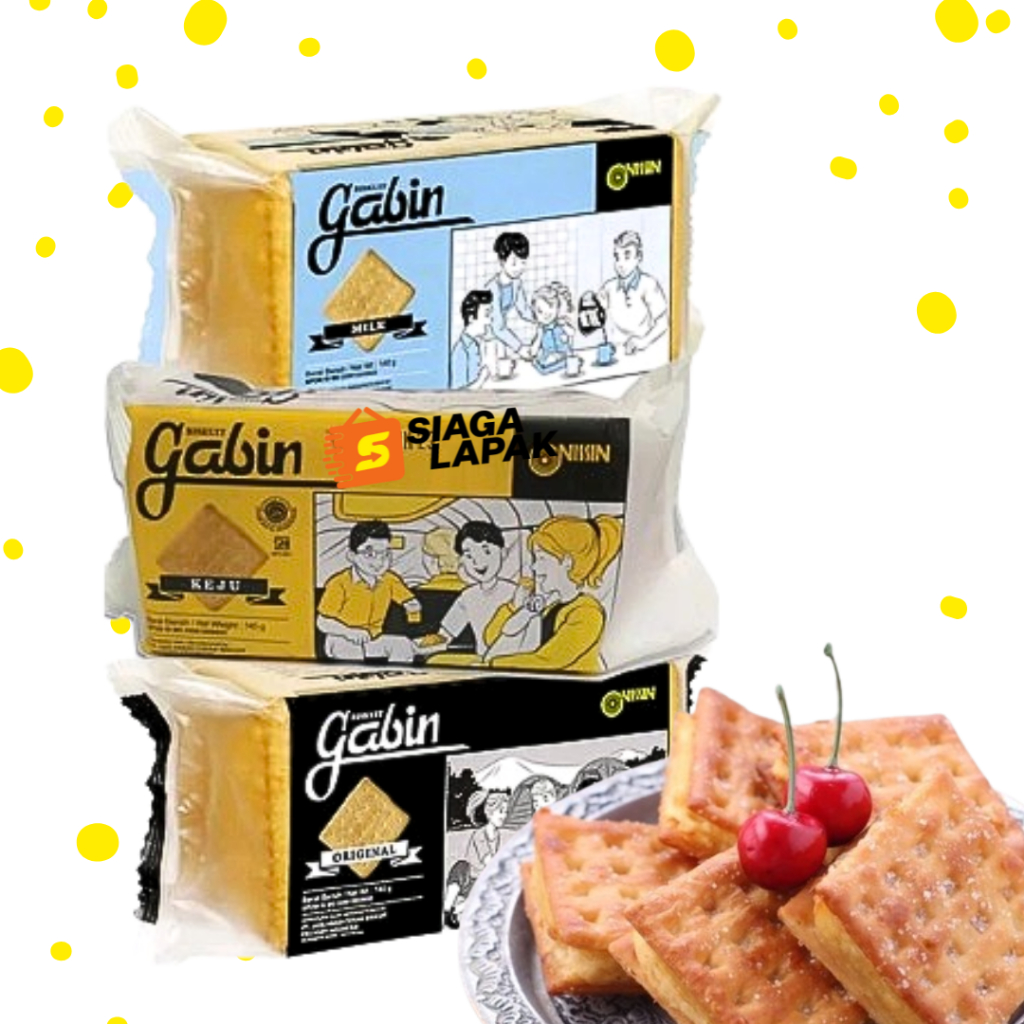 Jual Biskuit Gabin Nissin 140gr All Varian Rasa Original Milk [BELI ...
