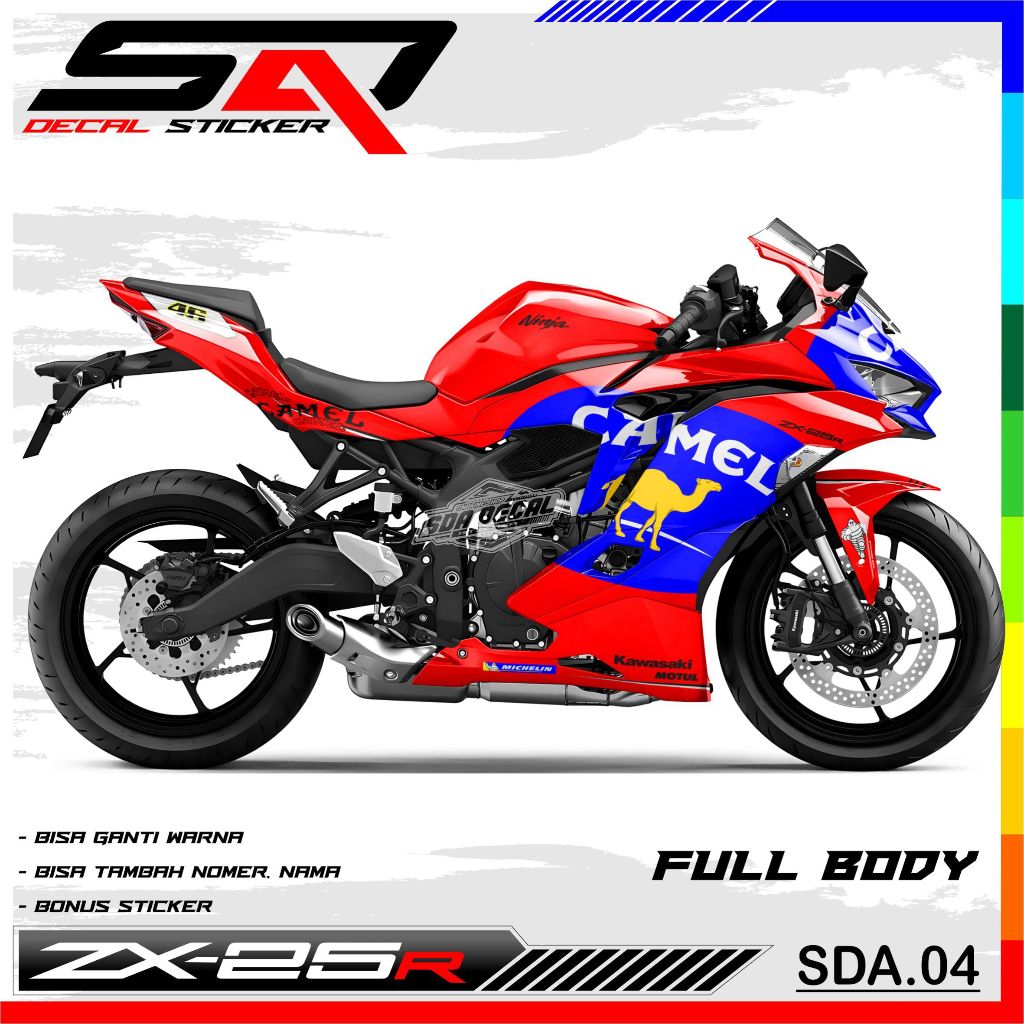 Jual Stiker Custom Full Body Ninja ZX 25 R - Dekal Sticker Variasi ...