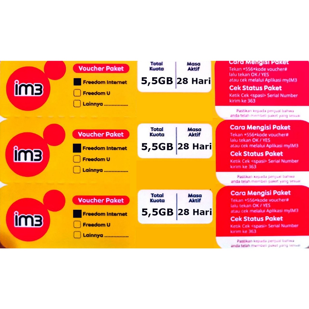 Jual V Indosat 5,5GB finet | Shopee Indonesia