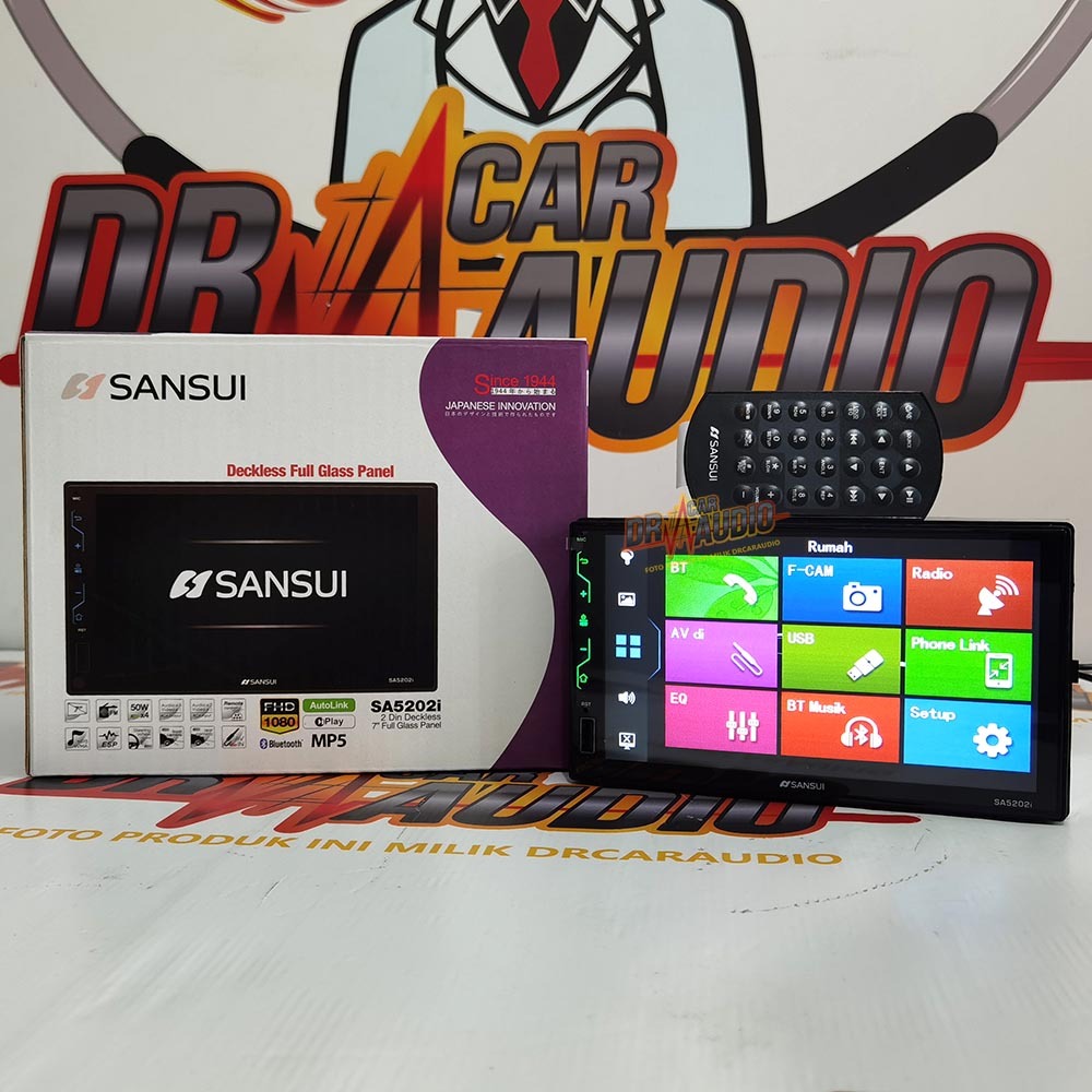 Jual Head Unit 7 Inch Deckless Sansui SA-5202i Autolink Full Glass ...