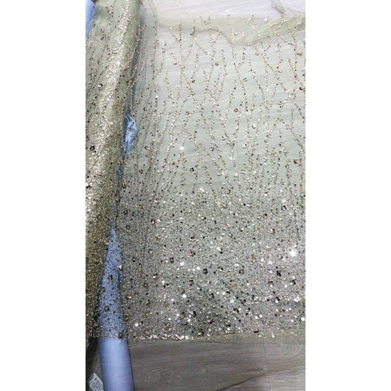 Jual Tulle Full Payet Motif Akar | Shopee Indonesia