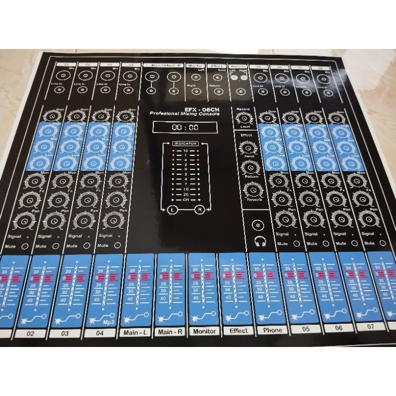 Jual Stiker audio mixer 8ch MT 5cm | Shopee Indonesia