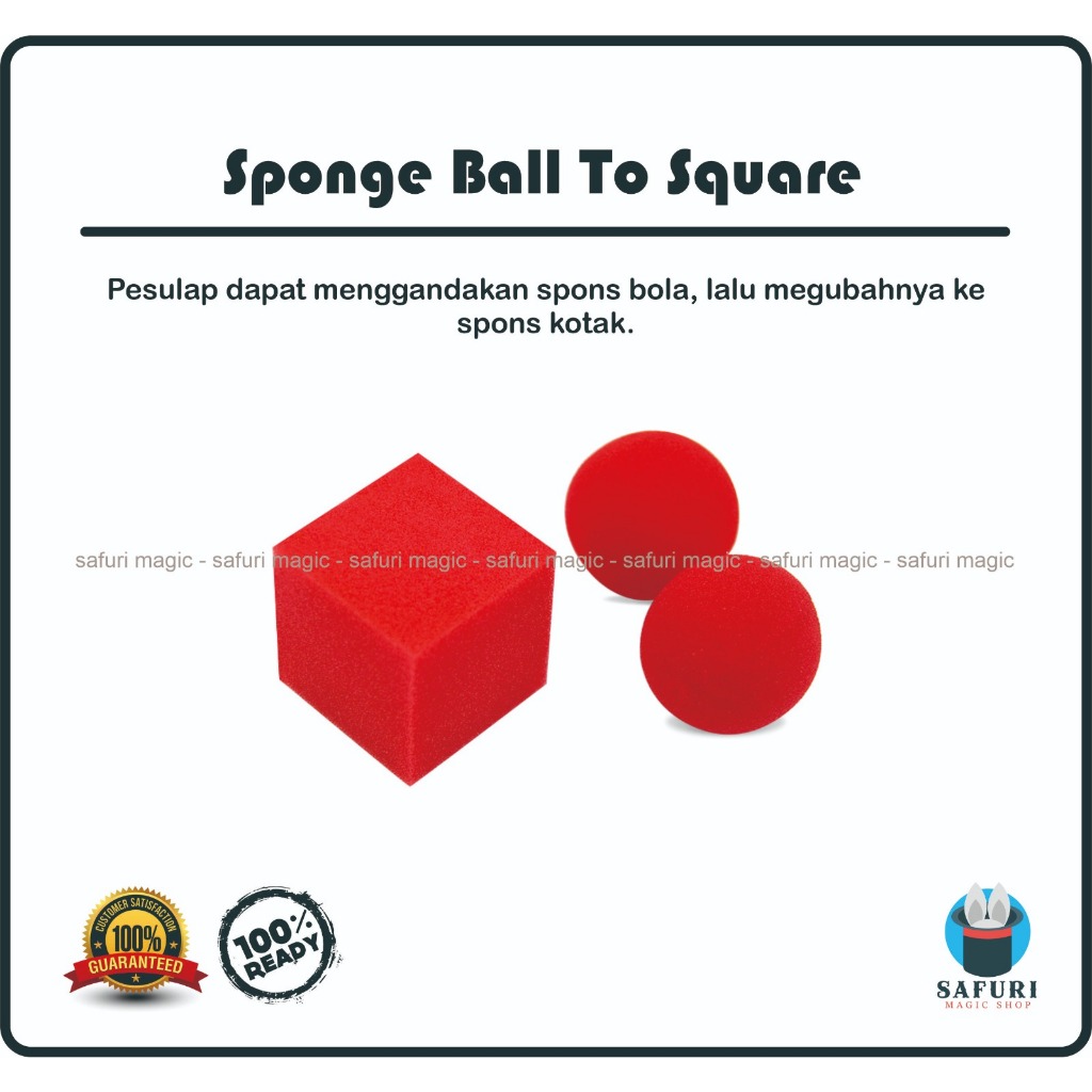 Jual Alat Sulap Sponge Ball To Square - Sulap Spons - Spongeball ...