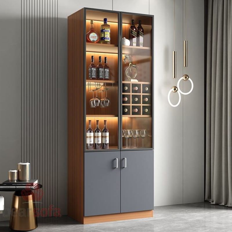 Jual lemari hias Frem kaca / lemari minuman | Shopee Indonesia