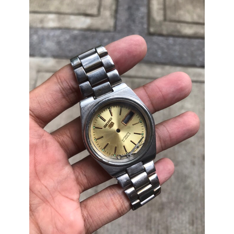 Jual bahan jam tangan Seiko 5 7009 Automatic Case kaca rantai dial | Shopee Indonesia