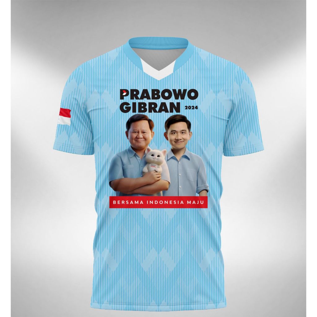 Jual Baju Jersey PILPRES PRABOWO GIBRAN Capres Cawapres Pemilu 2024 Warna BIRU | Shopee Indonesia
