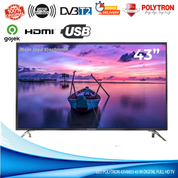 Jual LED TV POLYTRON PLD 43v8853 43 In USB Movie HDMI DIGITAL FULL HD ...
