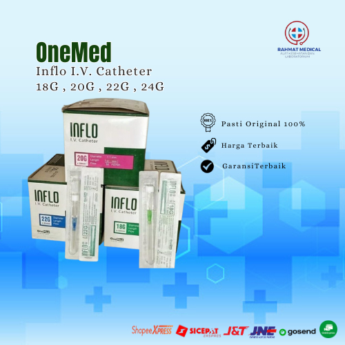 Jual Inflo Plus I.V Catheter OneMed Box Isi 50's | Shopee Indonesia