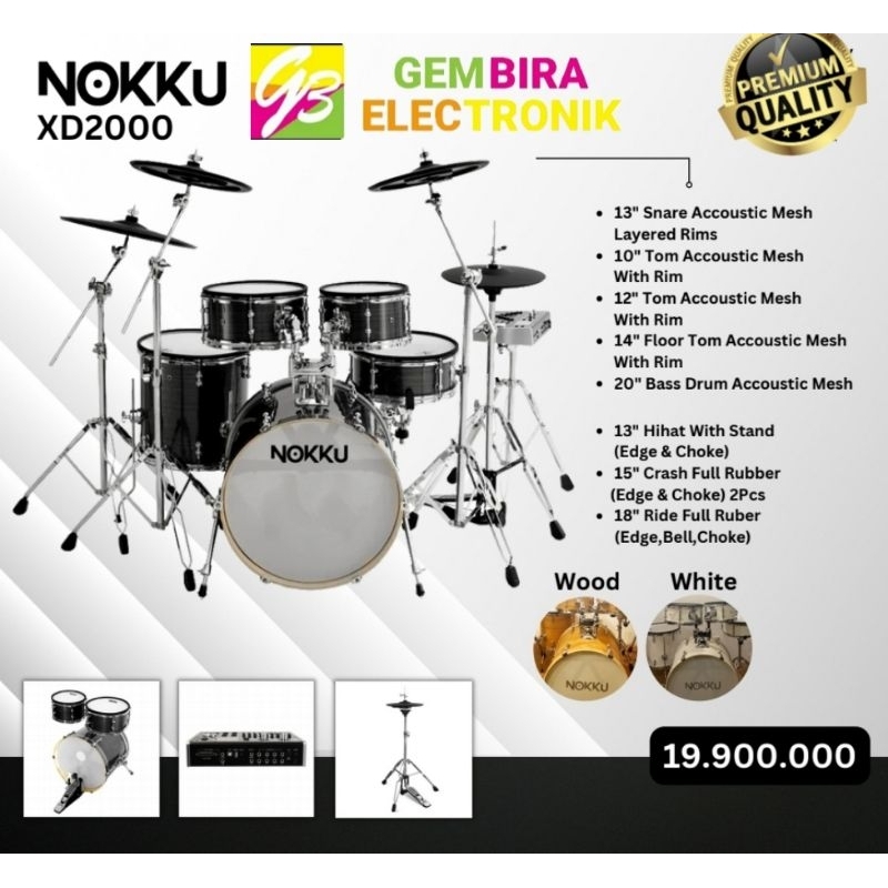Jual Nokku XD-2000KM Drum Electric Original - Nokku Drum Elektrik ...