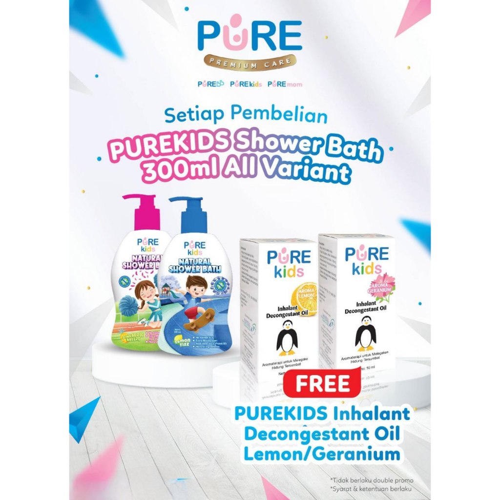 Jual PURE BABY KIDS Natural Shower Bath - Sabun Mandi Anak 300ml ...