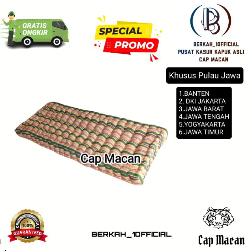 Jual Kasur Kapuk Cap Macan Asli 70 x 180 Cm Tebal 15 Empuk | Shopee ...
