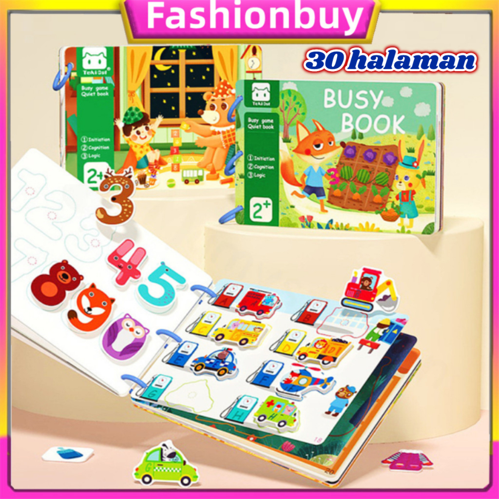 Jual 【COD】30 Halaman Busy Book buku edukasi anak 2 tahun Buku Aktivitas ...