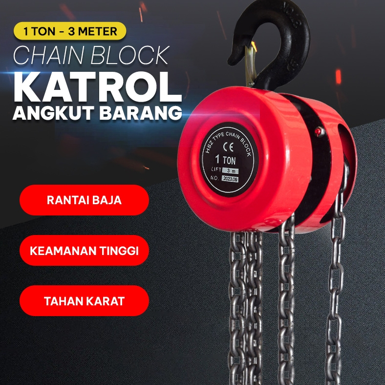 Jual Kerekan Takel Manual Katrol Alat Angkat Barang Berat Super Kuat ...