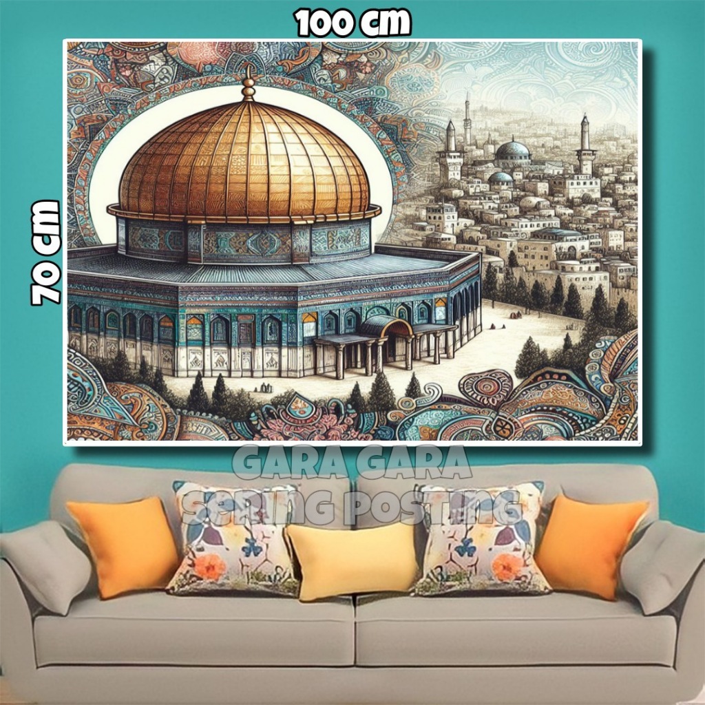Jual Lukisan Cetak Poster Masjid AL AQSA PALESTINA BIG JUMBO code 41-60 ...