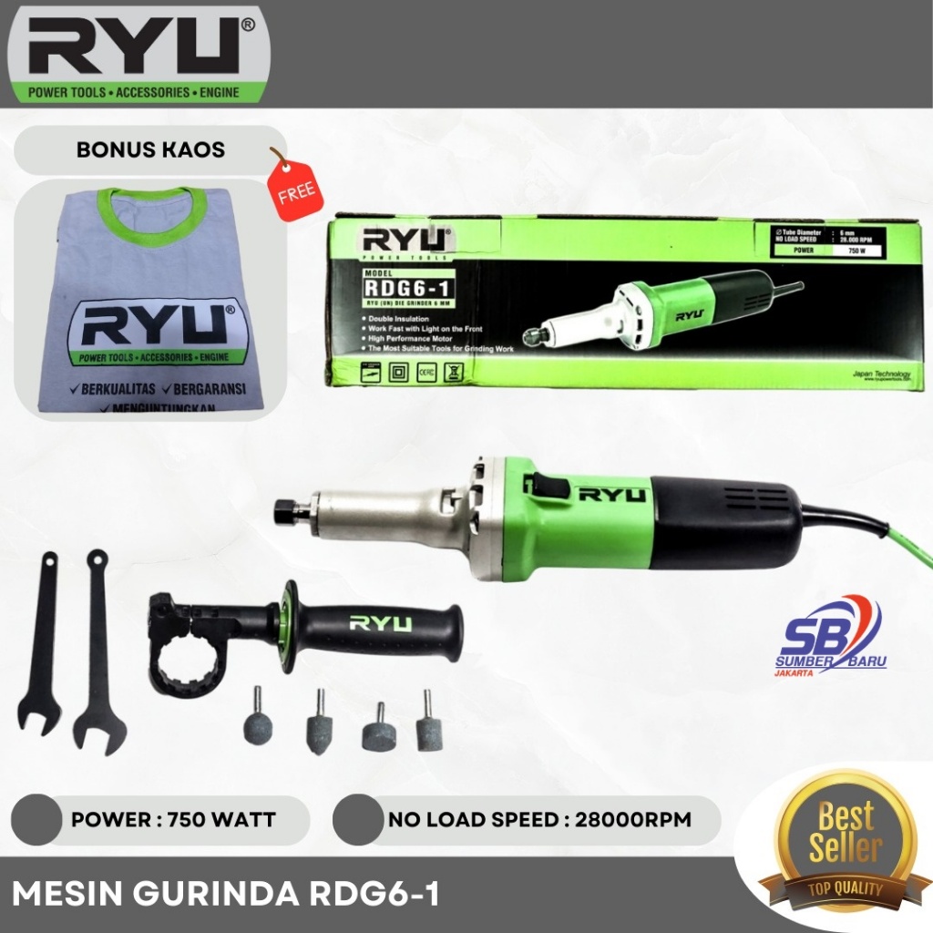 Jual MESIN TUNER 6MM PANJANG ( DIE GRINDER ) TEKIRO RYU (RDG 6 ...