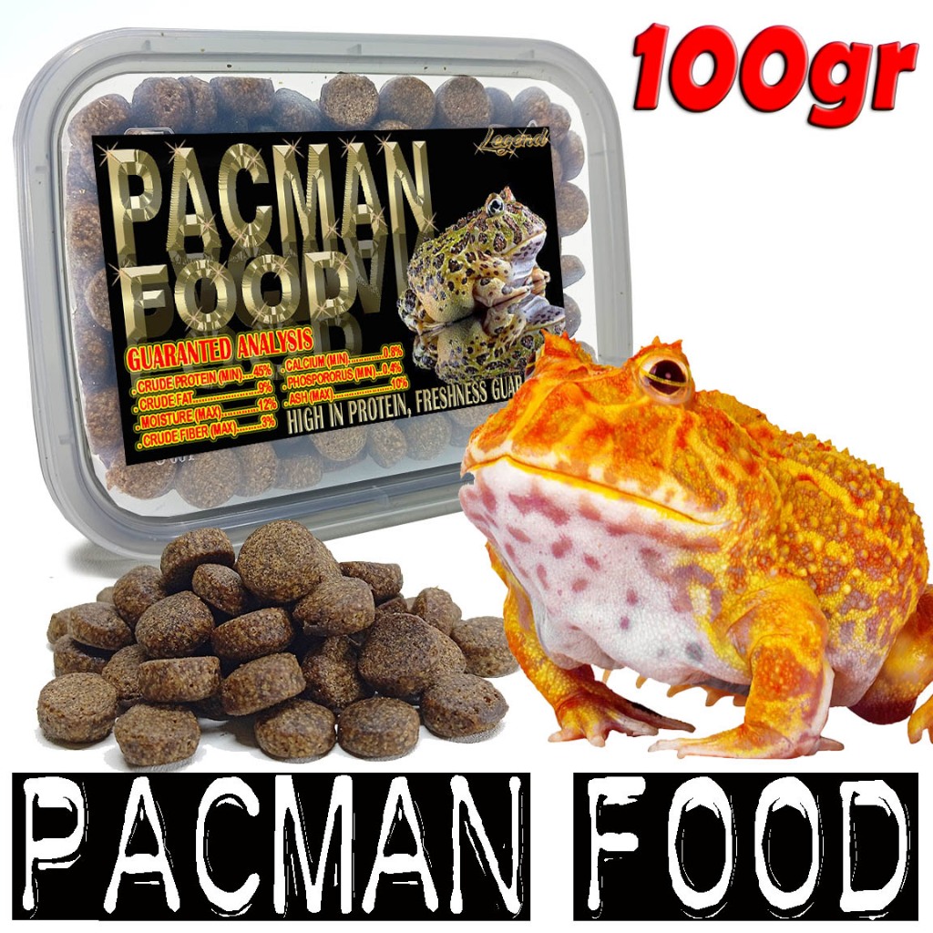 Jual 100GR PACMAN FOOD PELET MAKANAN KATAK KODOK REPTILE AMPHIBI PIXIE ...