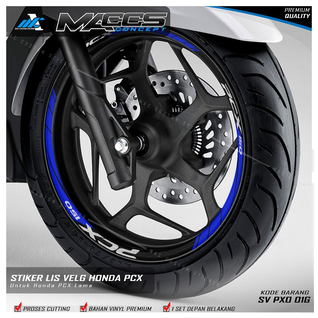 Jual STIKER LIS VELG HONDA PCX - STICKER VELG HONDA PCX - STIKER LIS ...