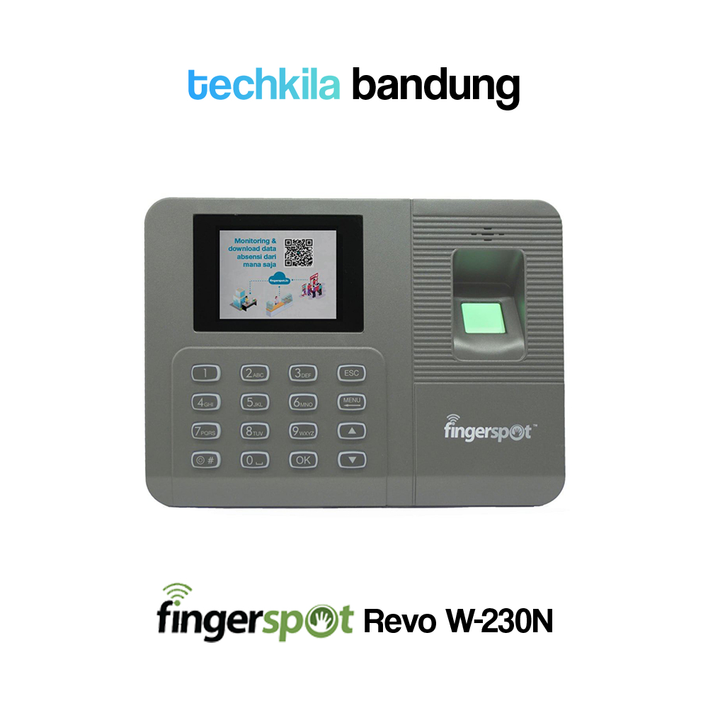 Jual FINGERSPOT REVO W-230N / MESIN ABSENSI WIFI SIDIK JARI LAN | Shopee Indonesia