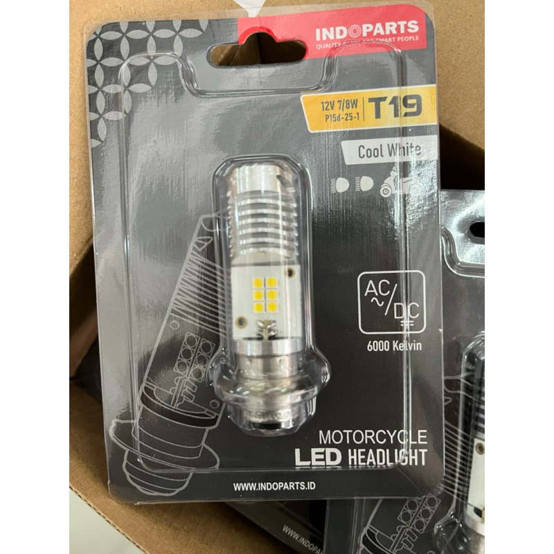 Jual Bohlam Lampu LED T19 Indoparts 12V Cool White AC/DC Bohlam LED ...