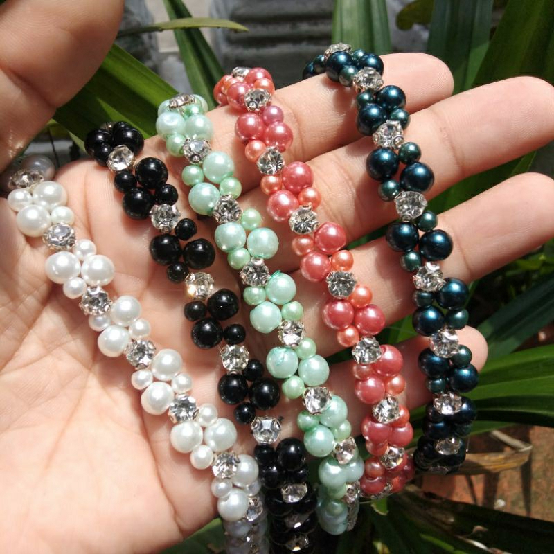 Jual Payet rangkai/mutiara rangkai sampan/permata rangkai/lebar 1cm ...