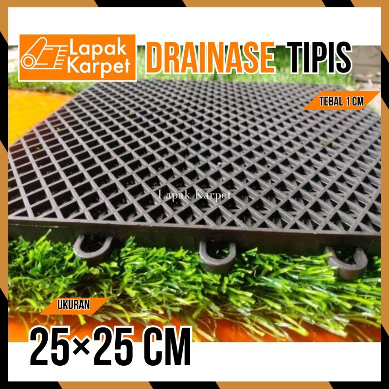 Jual Drainase Cell Tipis Ukuran 25×25 cm / Alas Rumput Sintetis Tipis ...
