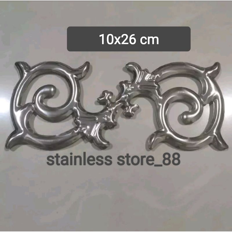Jual BUNGA S BATIK STAINLESS STEEL 201 10X26 CM | Shopee Indonesia